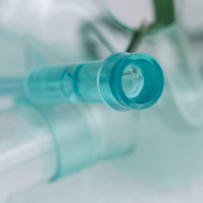 Masca oxigen cu nebulizator adulți, tub 200 cm - Tesamed