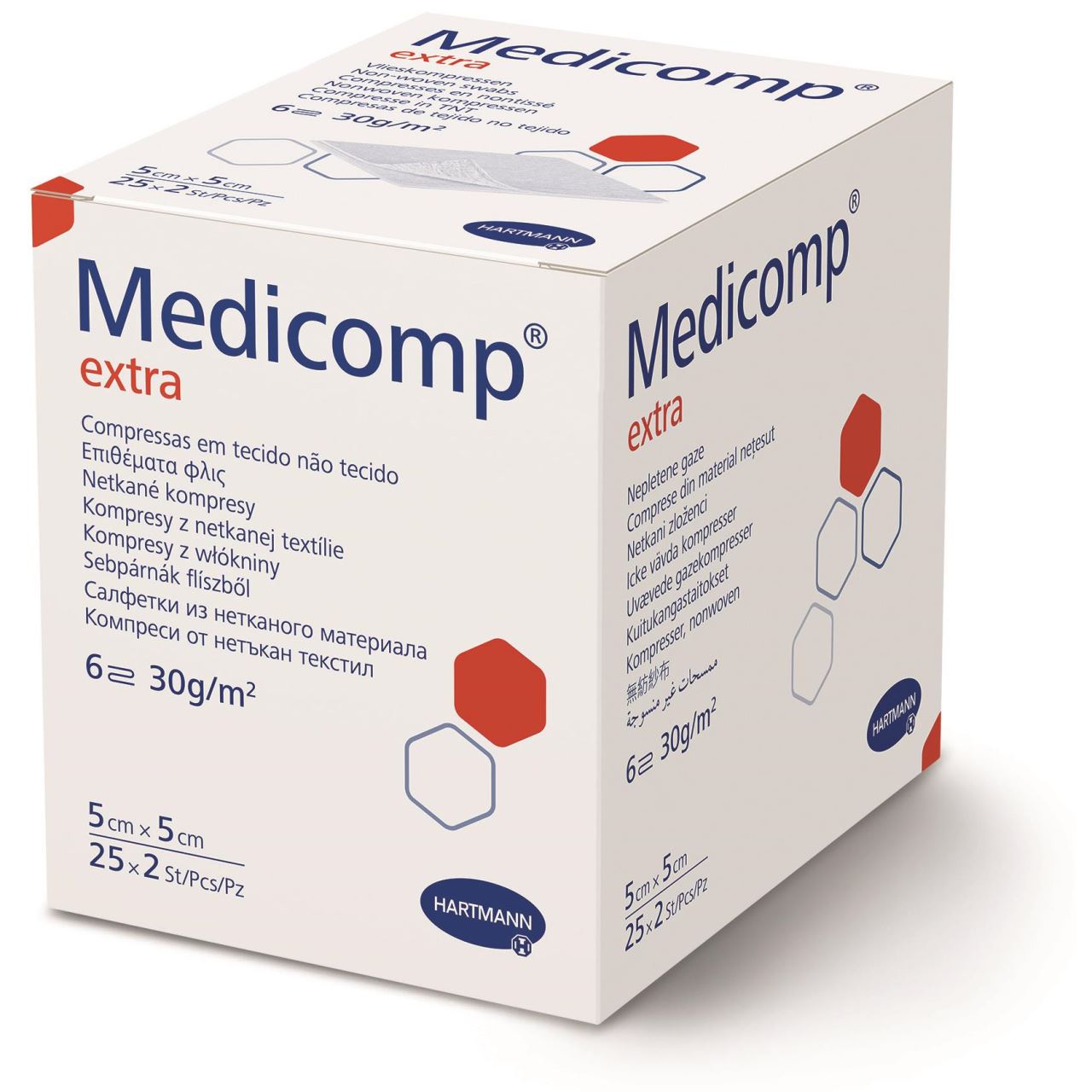 MEDICOMP extra nesterile 5 x 5 cm - Tesamed